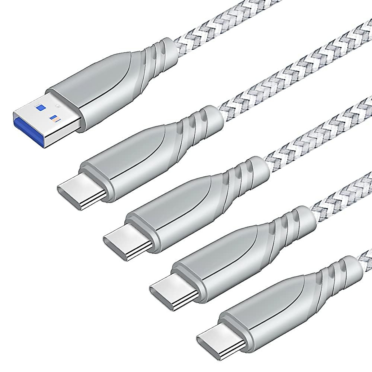 USB C Charger Cord 1ft 3ft 6ft 10ft Cable for Samsung Galaxy S22 A71 A52 5G A51 A02S A11 S20 S21 Plus Ultra Fe S10,A50,Motorola Moto G Stylus,G Play/G Fast,Z4 G7 Power,LG Stylo 6,Charge Charging Wire