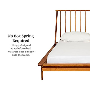 Walker Edison Lennon Platform, Queen (U.S. Standard), Black