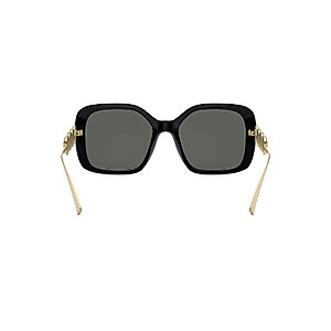 Versace Woman Sunglasses Black Frame, Dark Grey Lenses, 53MM