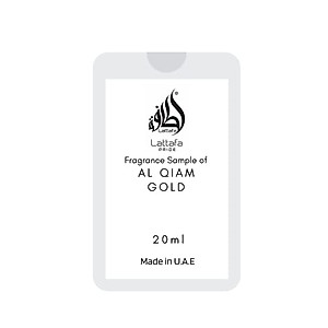 Al Qiam Testers EDP - Eau De Parfum Unisex 20ml | Saffron, Raspberry Patchouli, Leather Amber, Oud, Guaiac Wood, Vetiver, Benzoin | Grapefruit, Ginger, Ambrox, Sandalwood, Vetiver, Musk | By Lattafa Perfumes (Al Qiam Testers)