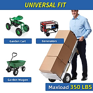 GICOOL 4.10/3.50-4" Flat Free Tire and Wheel, 10" Solid Tire with 5/8" Axle Bore Hole, 2.2" Offset Hub for Hand Truck Garden Wagon Cart Trolley Dolly Lawn Mover Replacement Tire