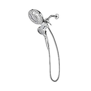 Moen Engage Magnetix Chrome 2.5 GPM Handheld/Rain Shower Head 2-in-1 Combo Featuring Magnetic Docking System, Rain Shower Head with Handheld Spray, 26009