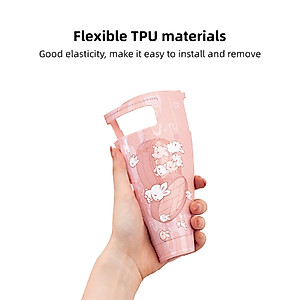 GeekShare Protective Case for Switch, Soft TPU Slim Case Cover Compatible with Nintendo Switch Console and Joy-Con (Steamed Bun Rabbit)