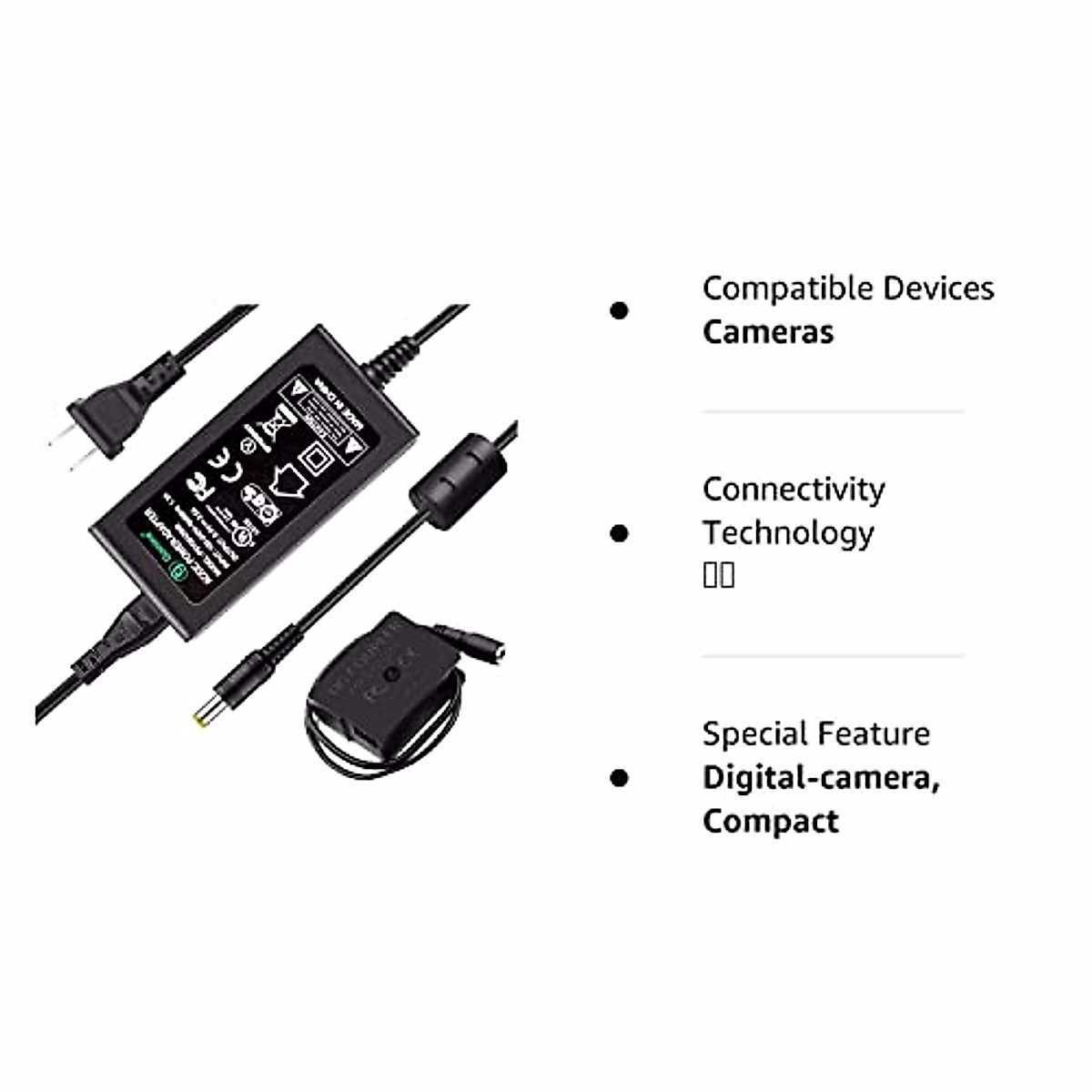 DMW-DCC8 Gonine DC Coupler DMW-AC8 AC Power Adapter Camera Charger Kit (DMW-BLC12 Battery Replacement) for PANASONIC DMC-FZ200, DMC-FZ1000, DMC-GH2, DMC-G5, DMC-G6, DMC-G7, Lumix GX8 G85 Cameras.