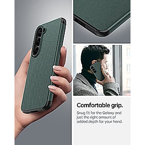 EJGNA Military-Grade Hybrid Case for Galaxy S23, Shockproof Anti-Scratch Bumper Cover, 6.1'' - Green