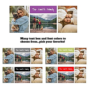 Custom Mate Custom Coffee Mug Personalized with Photos, Images, and Text (Classic 3 Photo with Text) White Black COFMUGWH11 0