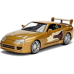 Jada 2 Fast 2 Furious Slap Jack's Toyota Supra Die-Cast Collectible Toy Vehicle Car, Gold with Decals, 1: 24 Scale, Copper