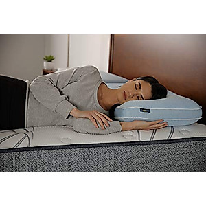 Serta Perfect Sleeper Graphite Infused Memory Foam Pillow, Oversized Traditional, 1 Count (Pack of 1),Grey