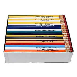 Pencil Guy Promotional Personalized Imprinted Round Pencils.-500 per box