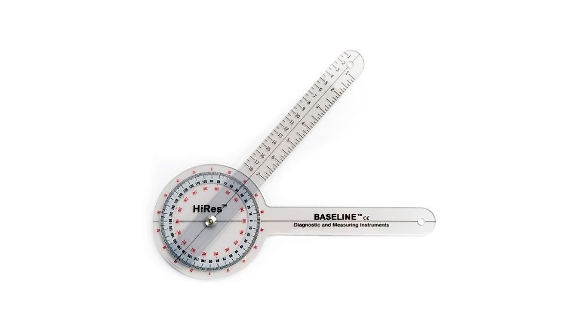 Baseline 12-1000HR Plastic 360° ISOM Goniometer - Precise Range of ...