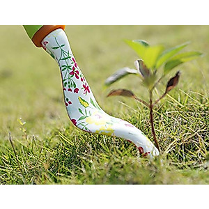 NAYE Garden Tool Set,Cute Gardening Gifts for Women,Birthday Gifts for Mom,Heavy Duty Tool Kit with Gardening Gloves,Garden Tote,Kneeling Pad,Hand Pruner,Trowel,Hand Rake,Weeder,Fork,Transplanter