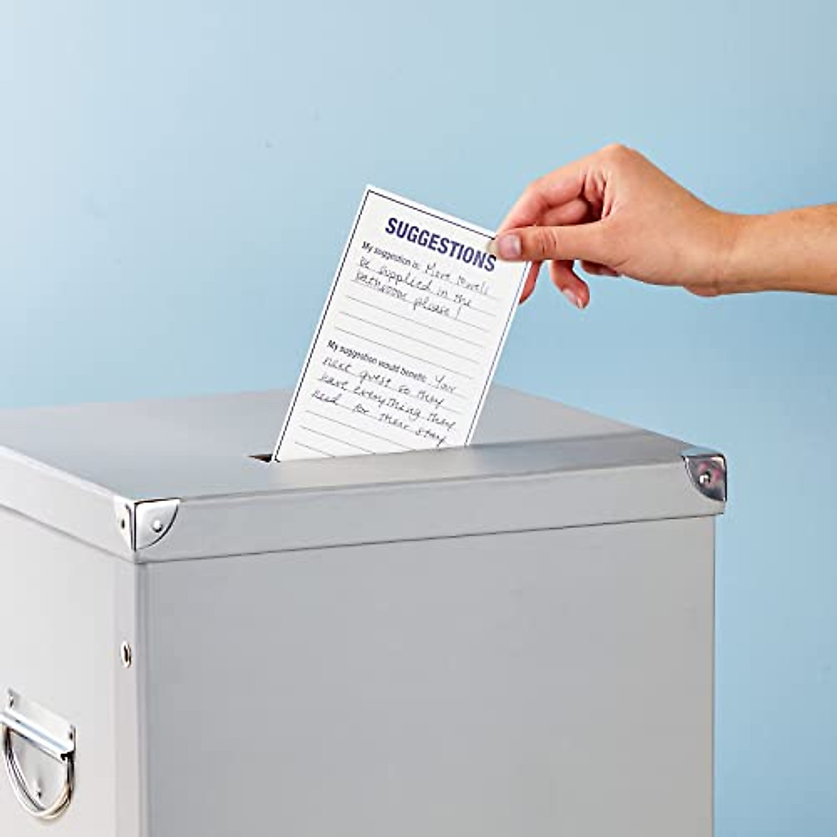 Best Paper Greetings 100-Sheet Bulk Suggestion Box Cards, 4 x 6 Blank Refill Forms for Customer Feedback, Comment, Benefits, Improvement for Small Businesses Supplies, Restaurants, Church, School