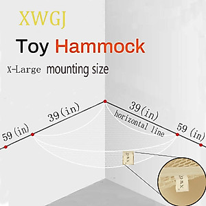 Stuffed Animal Net Or Hammock, Teddy Bear Holder Nets,White Toy Hammock for Stuffed Animals Storage, 2 Pack - XWGJ