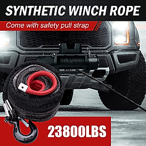 Cainozo Kinetic Recovery Tow Rope,Kinetic Tow Rope Offroad Power Stretch Rope,Heavy-Duty Kinetic Recovery Rope,7/8"×30ft for car Truck ATV UTV SUV