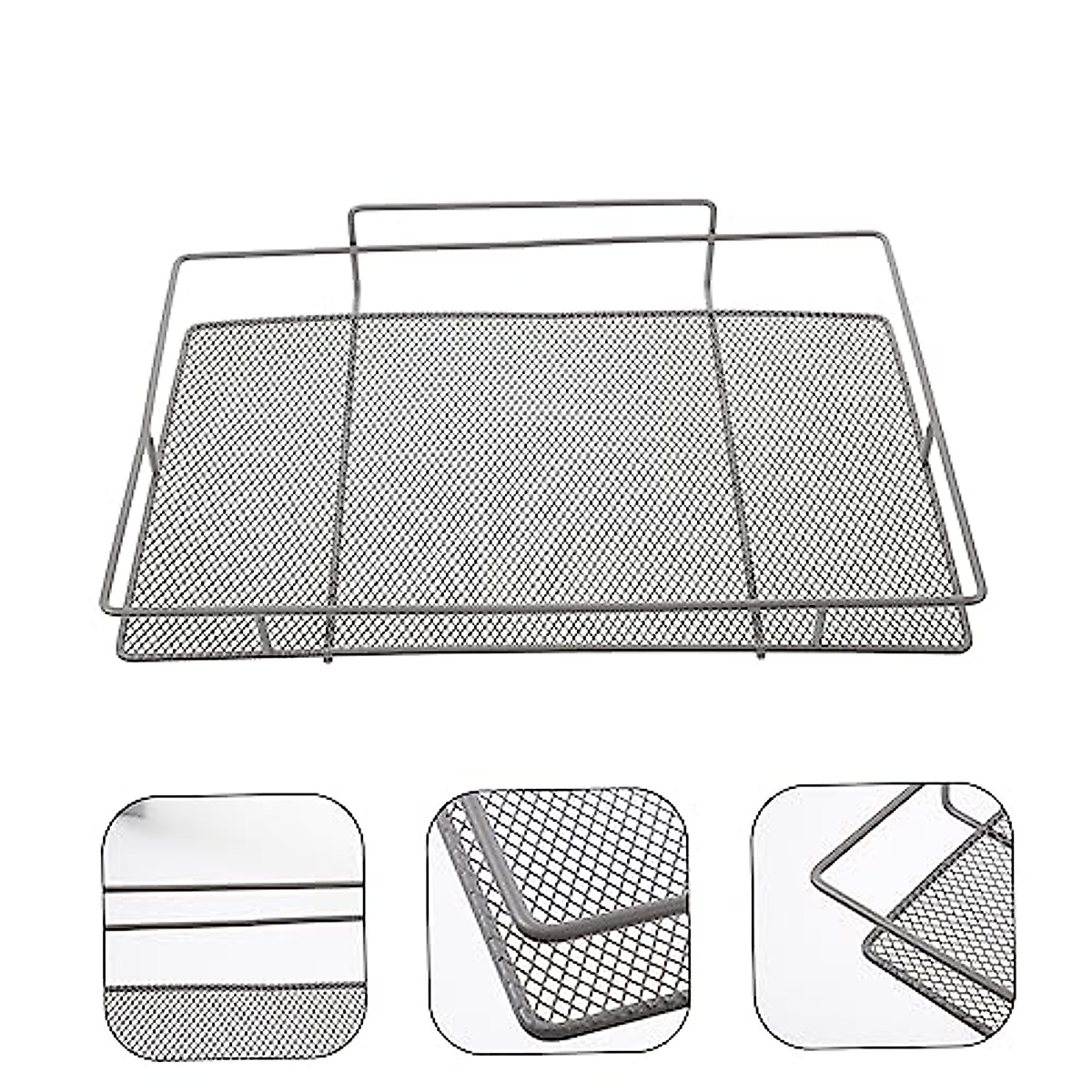 Cabilock Iron Nail- Router Storage Rack Bathtub Faucet Handles Bathroom Decor Tv Lower Row Small Wall Shelves Tv Top Shelf Router Shelf No Drill Tv Mount Wall Hanging Storage Rack Grey