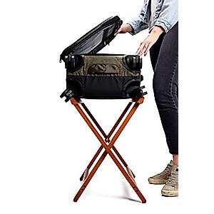 Wholesale Hotel Products - Premium Wooden Luggage Rack, Beautiful Light Mahogany Finish, Large Size, Fits Heavy Luggage, for Guest Rooms, Hotel, Bed Rooms