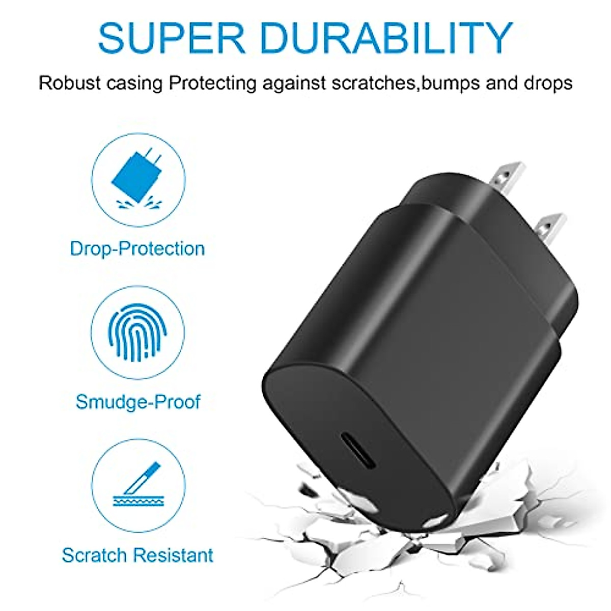 Samsung Fast Charger 25W Type C Charger Super Fast Wall Charger for Galaxy S23 S22 S21 S21+/S21 Ultra/S20/S20+/S20 Ultra/Note 20/Note 20 Ultra/Note 10/Note10+