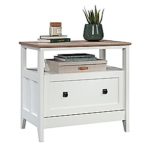 Sauder August Hill Lateral File, L: 19.53" x W: 32.28" x H: 29.25", Soft White Finish