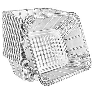Nicole Fantini 9 x 13” Half Size Extra Deep Aluminum Pans - Keep Meals Fresh Longer - Versatile Food Containers - Eco-Friendly & Durable - 200 Count