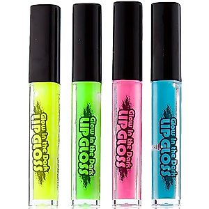 Rhode Island Novelty Assorted Color Glow In The Dark Lip Gloss (4)
