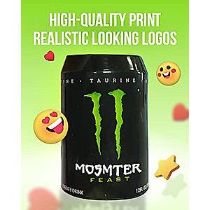 Skywin Silicone Can Sleeve (3 Pack) - Can Cover can Hides Can by Disguising it as a Can of Soda (Momster 3pk 12oz)