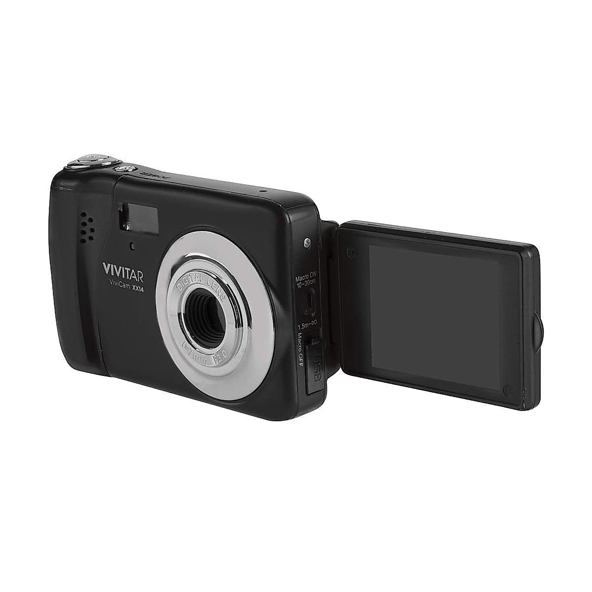 Vivitar VX018 Selfie Cam Digital Camera, Black