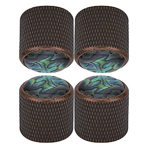 Demeras Electric Guitar Knobs, Tone Volume Control Knob Volume Knob Guitar Potentiometer Knob for Electric Bass (Bronze, Caibei) Accesorios de rendimiento