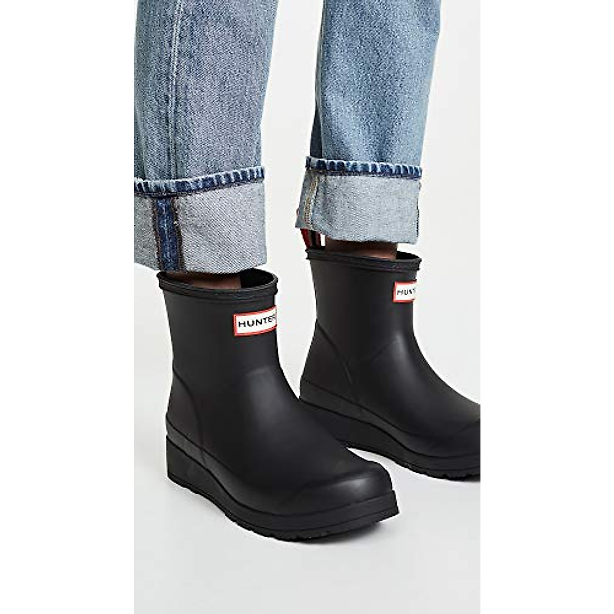 HUNTER Women's Rain Boot, Black, women 8