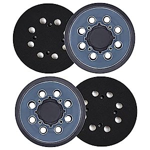 4 Packs Sander Pad for Dewalt DWE64233 & N329079 5" 8 Hole Hook and Loop Replacement Orbital Sander Pad Compatible with DWE6421 6421K DWE6423 6423K DCW210B (4 Screw Holes Sanding Part)