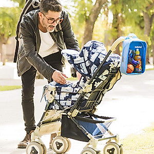 balsang Scooter Bag for Kids Kick Scooter, Kids Bicycle, Visible Front Material, Good Design, Easy to Install on The Handle (Blue)