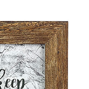 kennethan Rustic Brown 5x7 Picture Frames Wide Molding 3P in 1 set - Wall Mounting Material Included