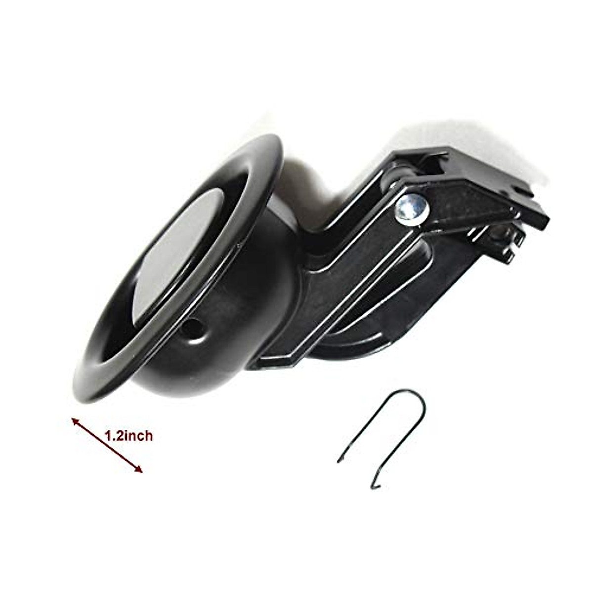 KUANYUOO Sturdy Universal All-Metal Sofa Chair Recliner Release Pull Handle Replacement Parts with Retaining Hook, Fits Ashley, Lazy Boy and Most Manufacturer Brand, Handle Size 3" x 3.5"