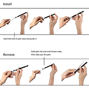 TICARVE Case for Apple Pencil Holder, Apple Pencil Sleeve, Apple Pencil 2nd Generation Compatible with iPad Pro 2018 Magnetic Skin, Pink