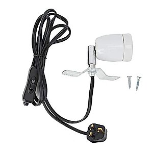 Hztyyier Reptile Heating Lamp Holder, E27 Rotatable Reptile Pet Heat Lamp Bulb Base Socket Holder for Turtle Tank Habitat Reptile