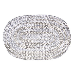 Colonial Mills Bella Nursery Braided Rug, 4' X 6' , Blue Grey