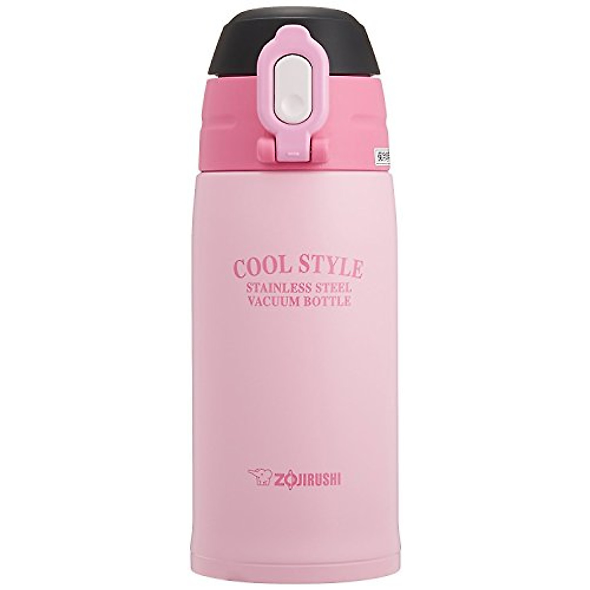 Zojirushi SD-JK06-BP Water Bottle, Direct Drinking, Stainless Steel Cool Bottle, 1.2 fl oz (0.6 L), Pink Black