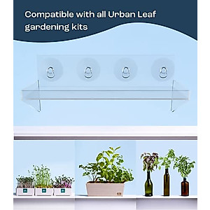 Window Shelf For Plants | EXTRA STURDY Loading-Bearing Brace with Powerful Suction Cup Shelf | Window Sill Extender For Plants | Herbs, Succulent, Indoor Plants, Acrylic Window Sill Extender