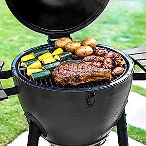 Char-Griller E16620 Akorn Kamado Charcoal Grill, Graphite