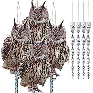Bird Scare Reflective Hanging Decoration, Effective Bird Control Device with Reflective Rope to Keep Birds Away for Garden Patio Balcony Windows Tree