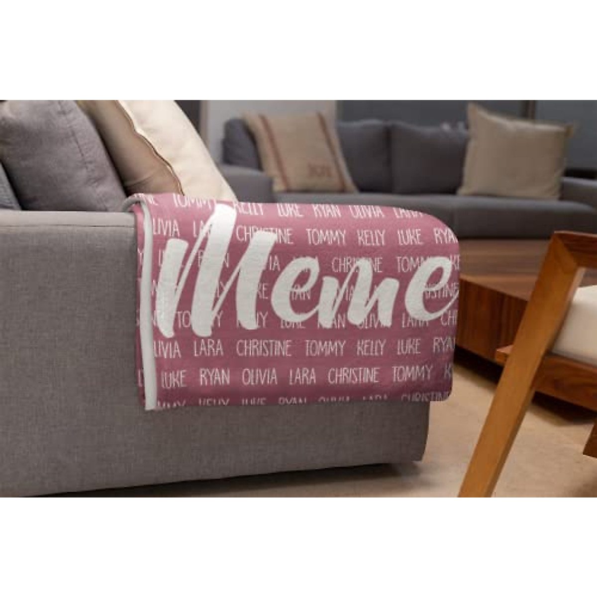 Personalized Name Blanket for Baby and Adults, Personalized Custom Throw blanket with name for mothers day, Best Gift for Mom, Dad, Grandma. Great Gift for Birthday Christmas Mothers Day Throw Blanket