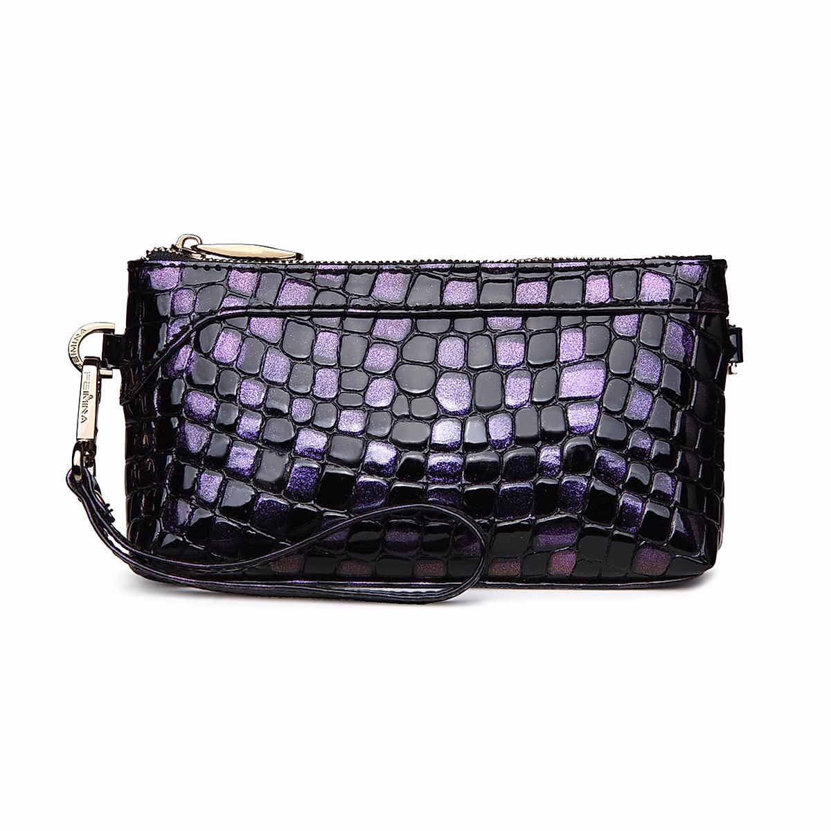 FEIMINA Leather Wristlet Clutch Wallet Purses Small Crossbody Bags for Women, Leather and Adjustable Strap Christmas Gifts for Girls