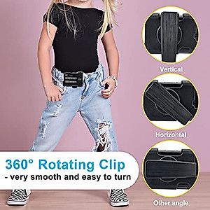 (Upgrade) iGuerburn tSlim X2 Pump Case with 360°Rotating Clip, Tandem tSlim Pump Holder Spool Up Excess Tubing, t Slim G4 Pump Accessories t:Holster Smooth Edges Won't Peel Off Screen Cover(Black)