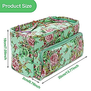 SUNJULY Blingbin Knitting Storage Bag, Portable Crochet Yarn Storage Bag Organizer with Holes Knitting Bag Prevent Tangling Totes
