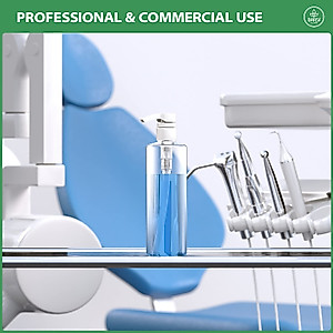 Bar5F 16-Ounce Emoty Plastic Shampoo and Conditioner Pump Bottles, BPA-Free, Crystal-Clear, Ideal for Lotion, Body Wash, Cream, Liquid Soap, Shower, Guest Room, 3-Pack