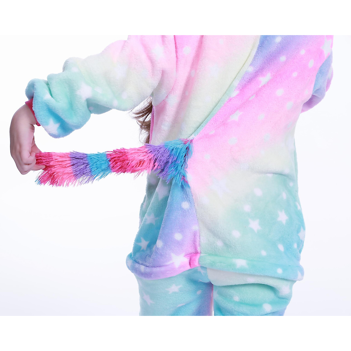 Zorxu Girls Unicorn Onesie Pajamas Animal Costume Halloween Cosplay Unisex Xmas Gifts for Kids
