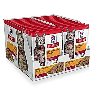Hill's Science Diet Adult Wet Cat Food, Chicken, 2.8 Ounce (Pack of 24)