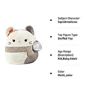 Squishmallows 12" Camette The Cat - Officially Licensed Kellytoy Plush - Collectible Soft & Squishy Kitty Stuffed Animal Toy - Add to Your Squad - Gift for Kids, Girls & Boys - 12 Inch