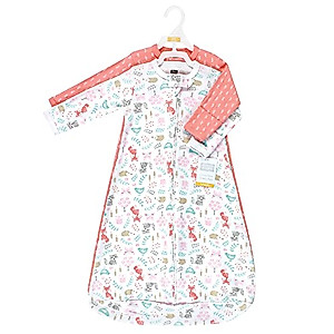 Hudson Baby Unisex Baby Cotton Long-Sleeve Wearable Sleeping Bag, Sack, Blanket, Woodland Fox, 3-9 Months