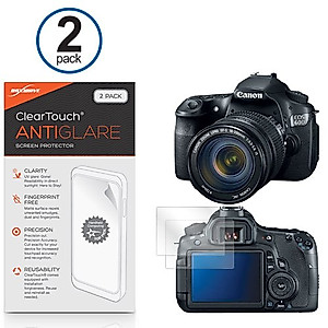 BoxWave Screen Protector Compatible With Canon EOS 60D - ClearTouch Anti-Glare (2-Pack), Anti-Fingerprint Matte Film Skin for Canon EOS 60D, Canon EOS 60D | EOS Rebel T3i