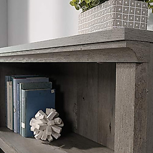 Sauder Miscellaneous Bookcase, L: 35.28" x W: 13.23" x H: 43.78", Mystic Oak finish